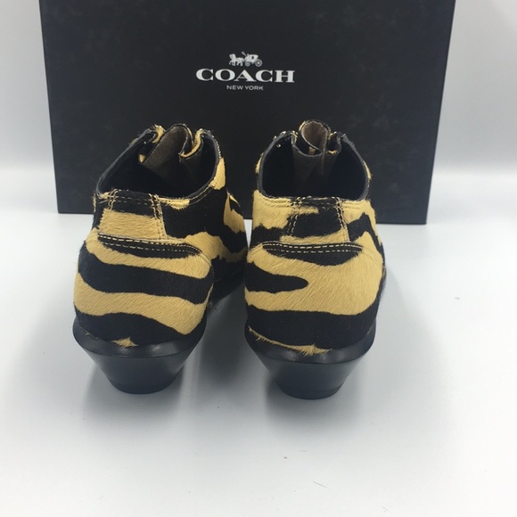 Coach | Shoes | Coach New Tiger Stripe Calf Hair Ankle Boot | Poshmark